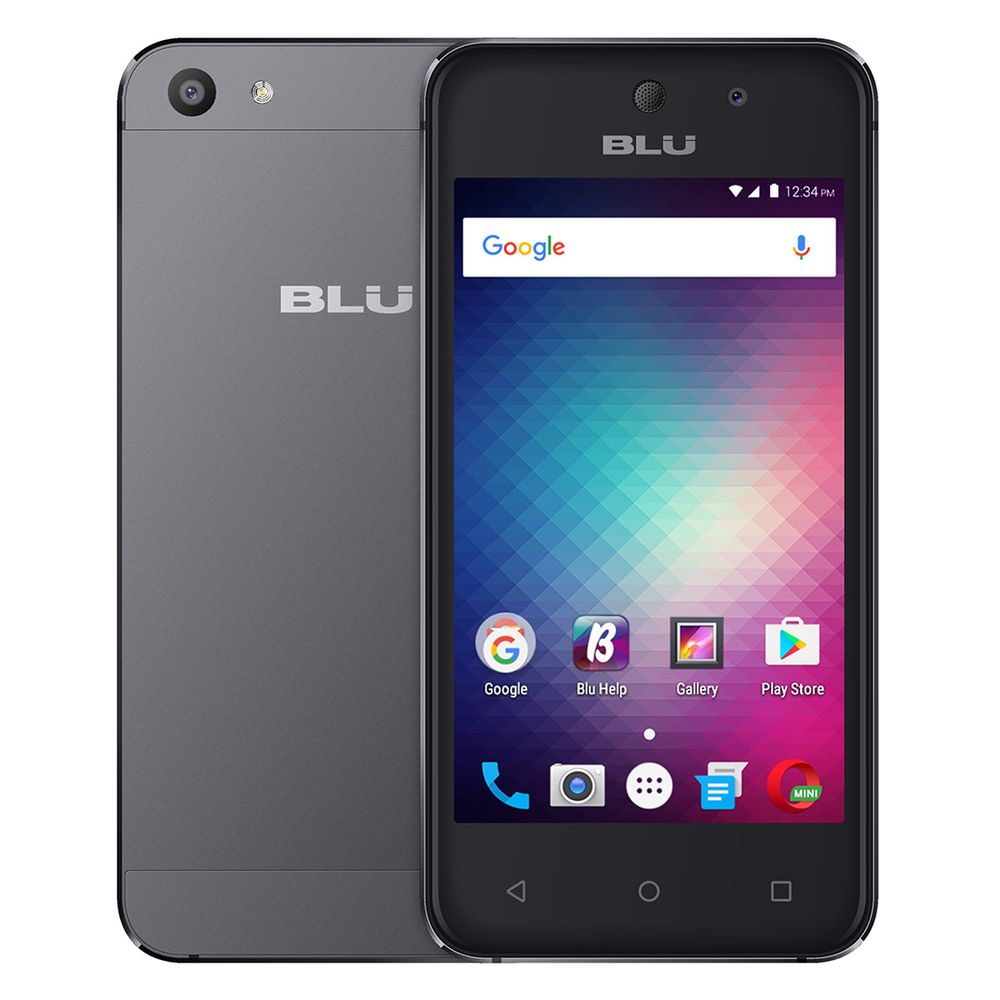 Celular Blu 5 Mini Cinza, 4" LCD, Android 6.0, Dual Chip, Frontal 3.2MP ...