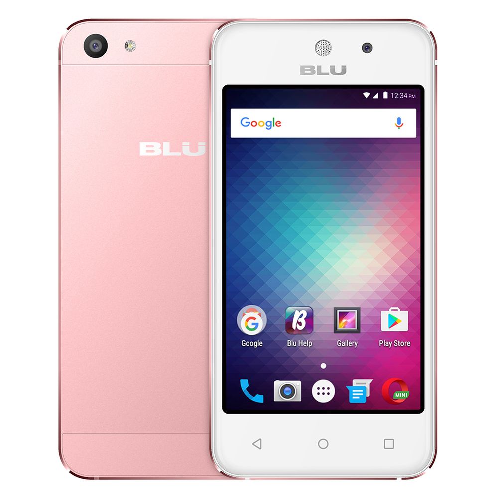 Celular Blu 5 Mini Ouro/Rosa, 4" LCD, Android 6.0, Dual Chip, Frontal 3 ...